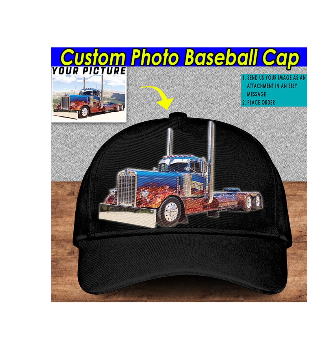 Big Truck Personalized Baseball Classic Cap, Unique Gifts for Truckers ...