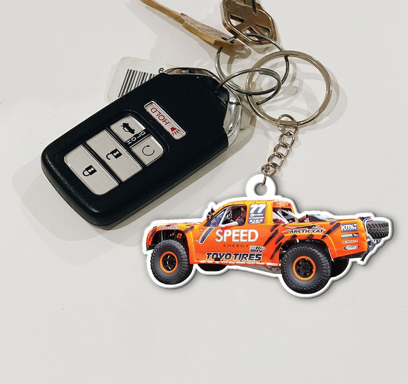 Lifted Monster Truck Mud Truck Gift Personalized Photo Keychain, Unique ...