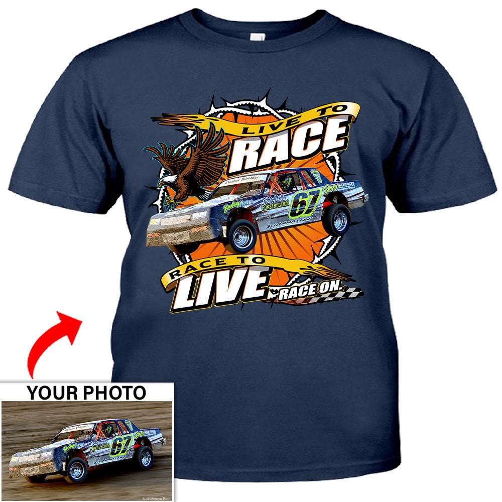 Sprint Car Dirt Track Racing Personalized Photo T-shirts, Unique Gift ...