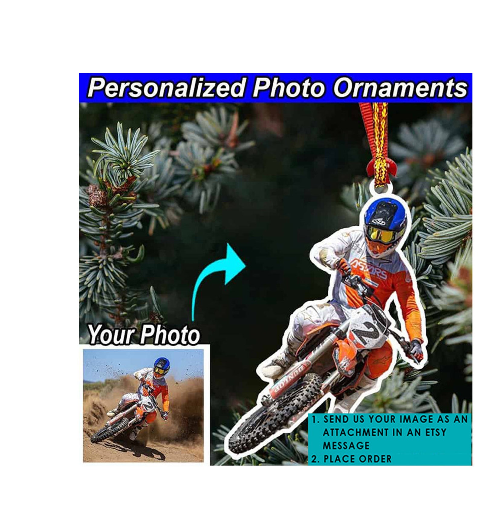 Go Kart Karting Racing Personalized Ornament, Unique Karting Gifts ...