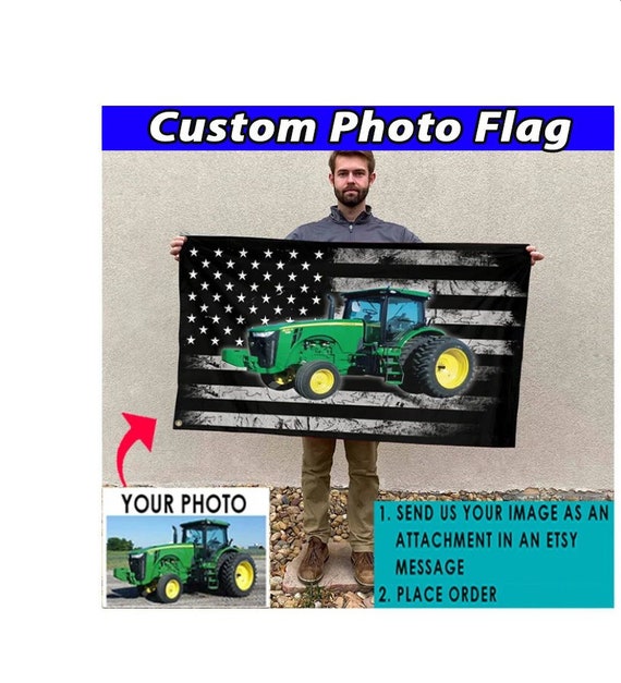Tractor Personalized Photo Flag Farming Gifts Unique Gift - Etsy