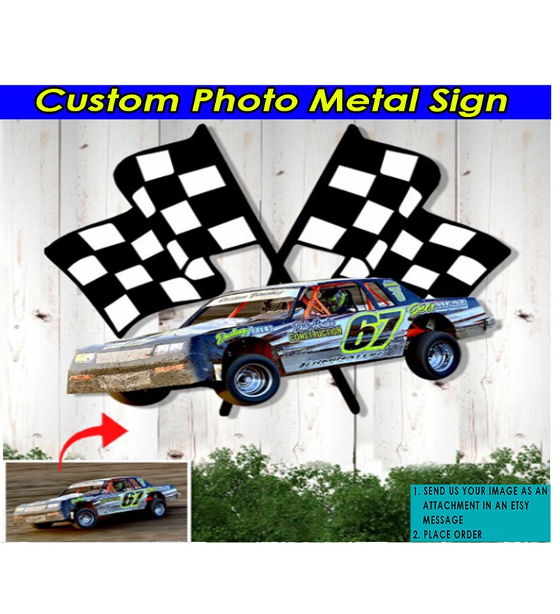 Hot Rod Drag Racing Car Personalized Photo Metal Sign Unique - Etsy