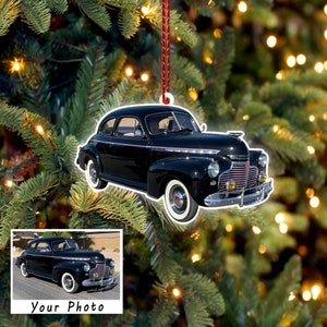 Vintage Car Classic Car Personalized Ornament, Custom Photo Hot Rod ...