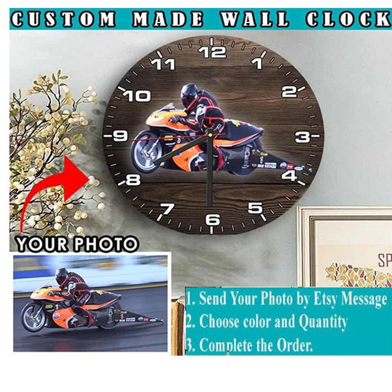 Personalized Drag Racing Wooden Wall Clock Drag Car | Etsy
