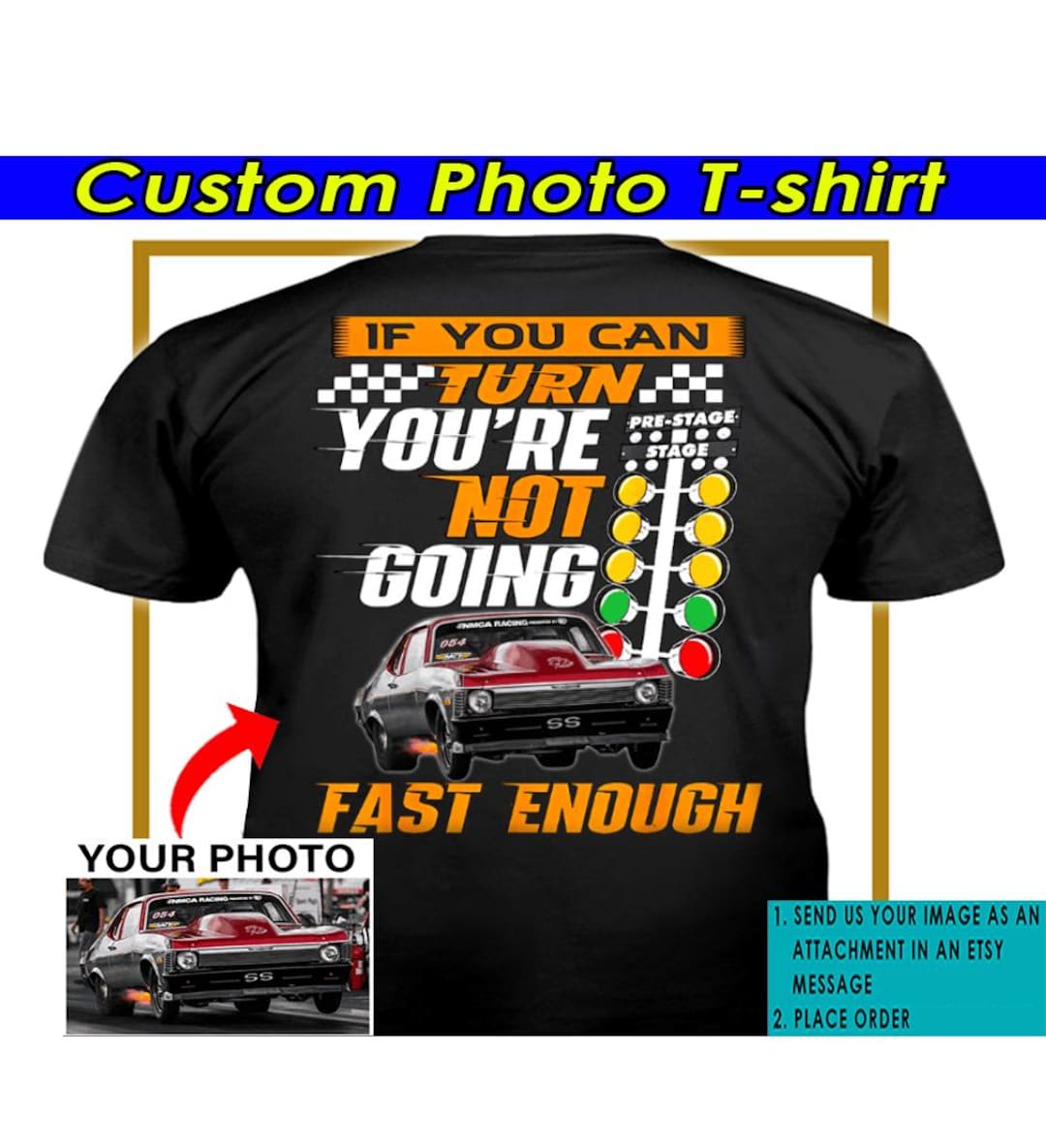 Drag Racing Dad Gift Car Personalized T-shirt, Gifts for Car Lovers ...