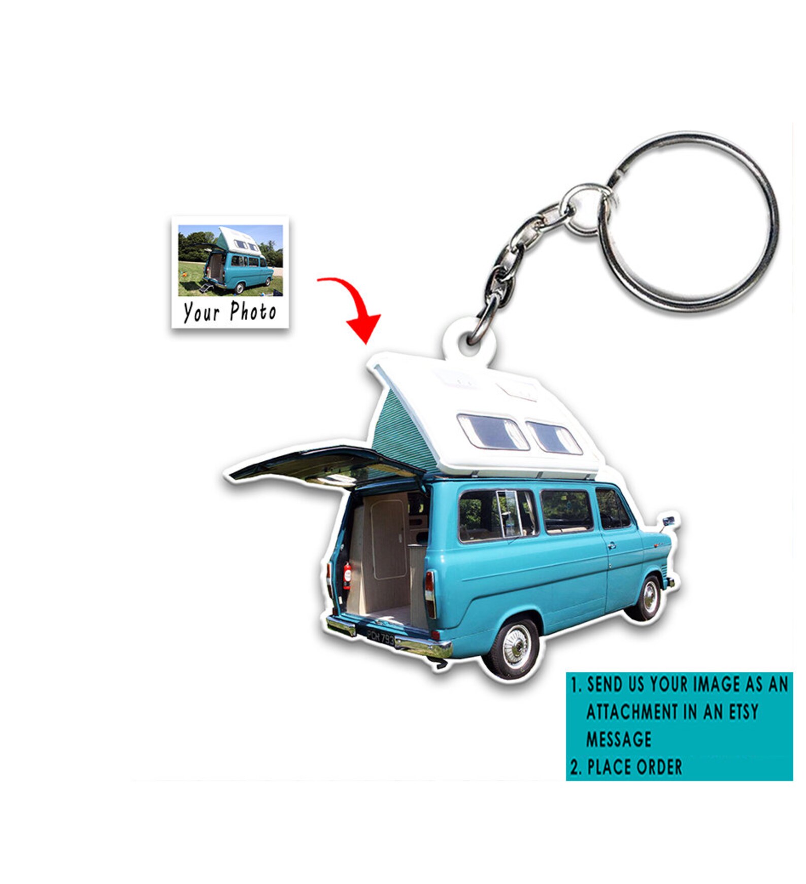 Camper RV Motorhome Travel Trailer Personalized Keychains, Campervan ...
