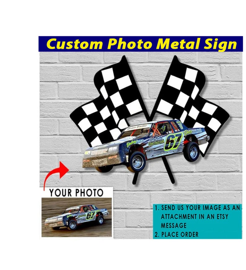 Dirt Track Racing Personalized Photo Metal Sign Unique Gifts - Etsy