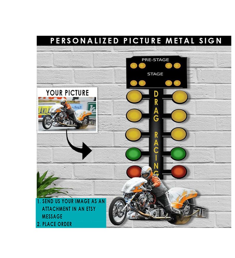 Drag Racing Signs Dragster Personalized Photo Metal Sign - Etsy