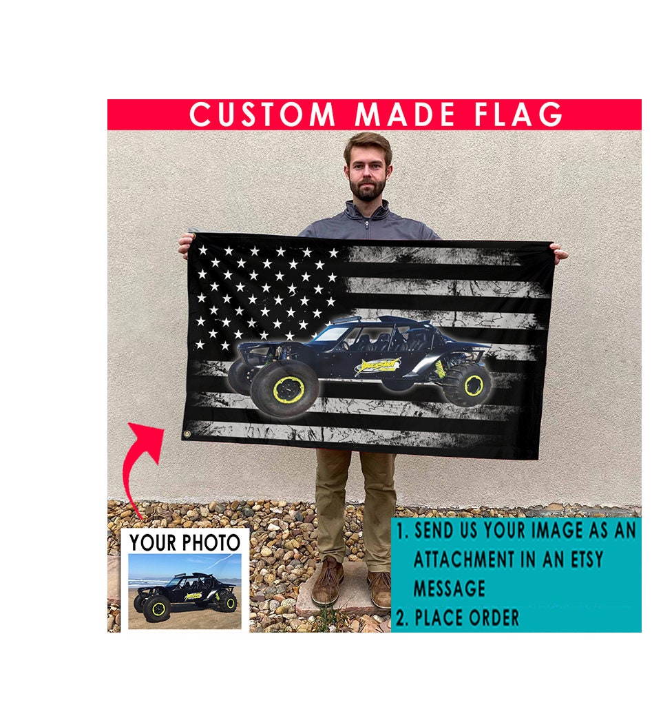 Dune Buggy Personalized Photo Flag, Unique Gifts for Car Guys, Muscle ...