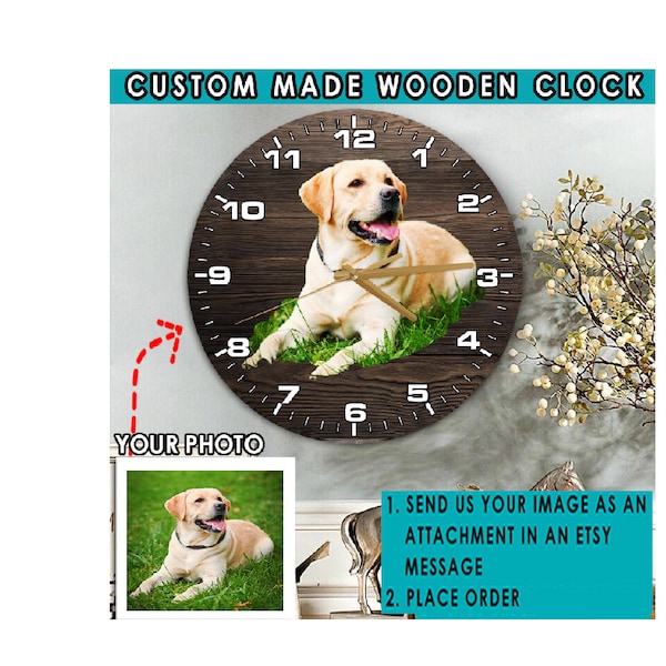 Wooden Wall Clock - Etsy