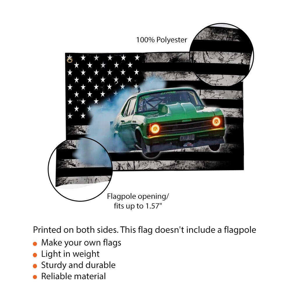 Go Kart Karting Personalized Flag, Custom Gift for Karting Lovers, Cool ...