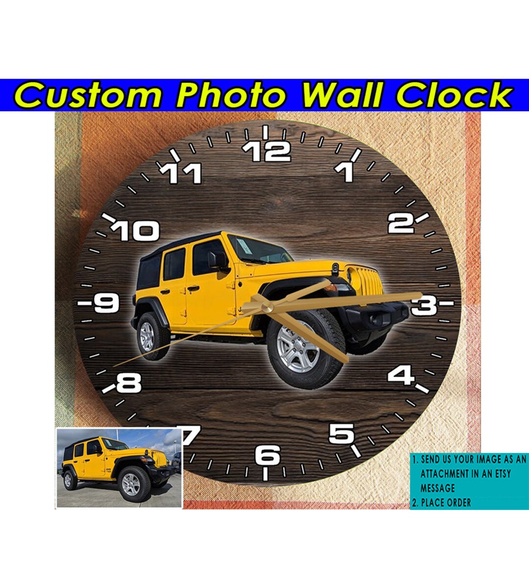 Off-roading Suvs off Road Personalized Wooden Wall Clock, Gifts for Mud ...