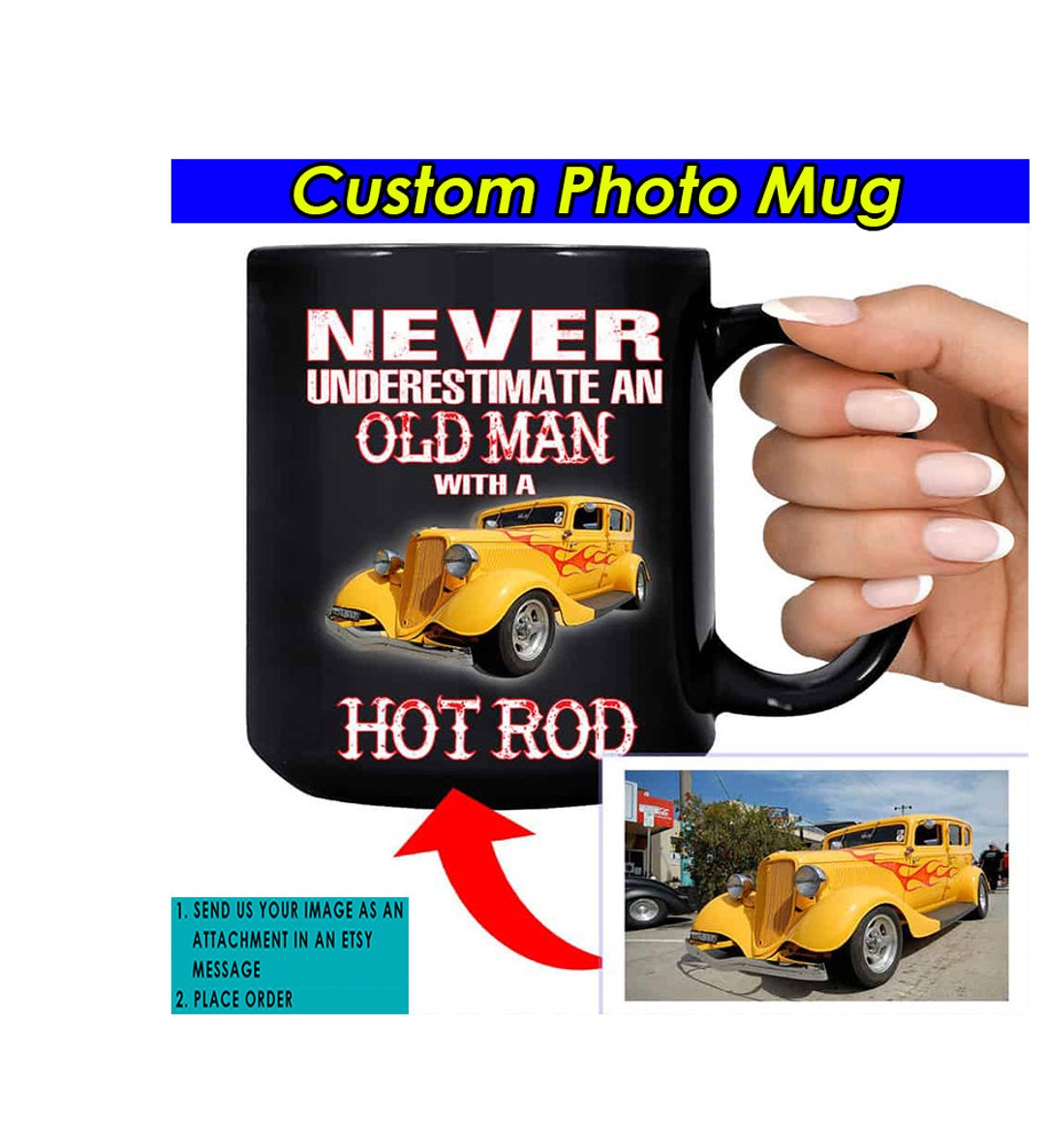 Hot Rods Car Personalized Mugs, Unique Gifts for Car Guys, Vintage Car ...