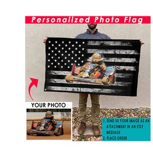 Go Kart Karting Personalized Flag, Cool Gifts for Karting Lovers, Kart ...