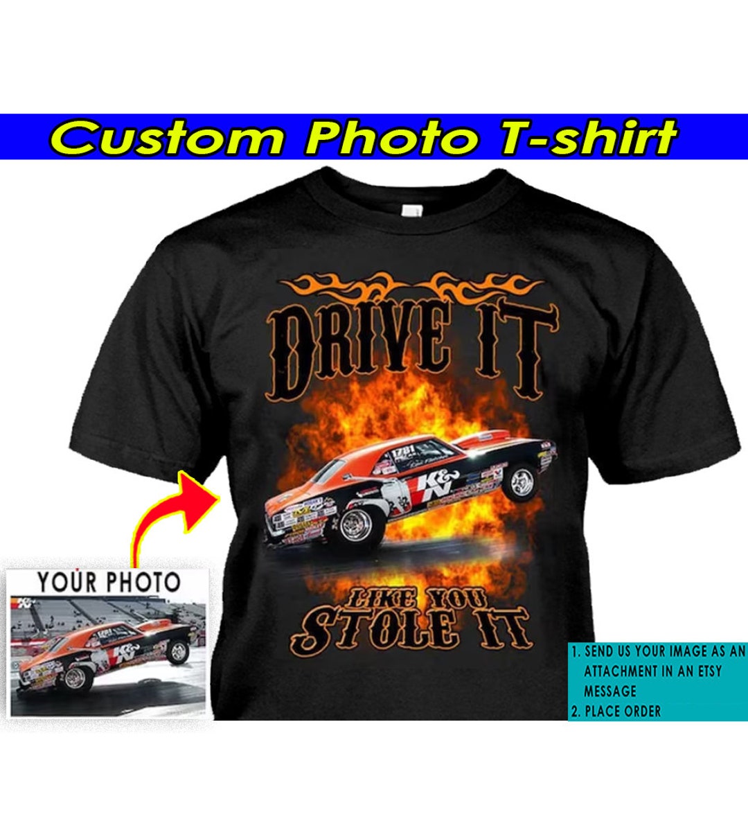 Drag Racing Car Personalized T-shirt, Dirt Track Racing Gifts, Drifting ...