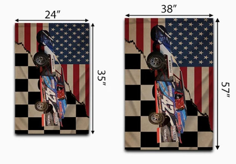 Dirt Track Racing Personalized Photo Checkered Flag Custom - Etsy