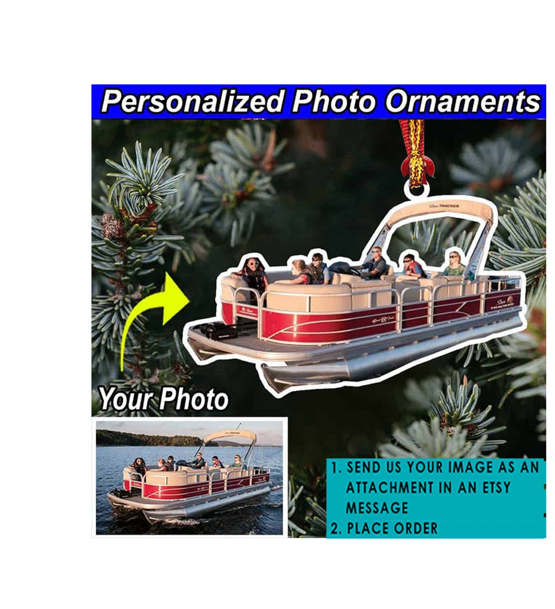 Boat Captain Gifts Pontoon Boats Personalized Ornament, Gifts for ...
