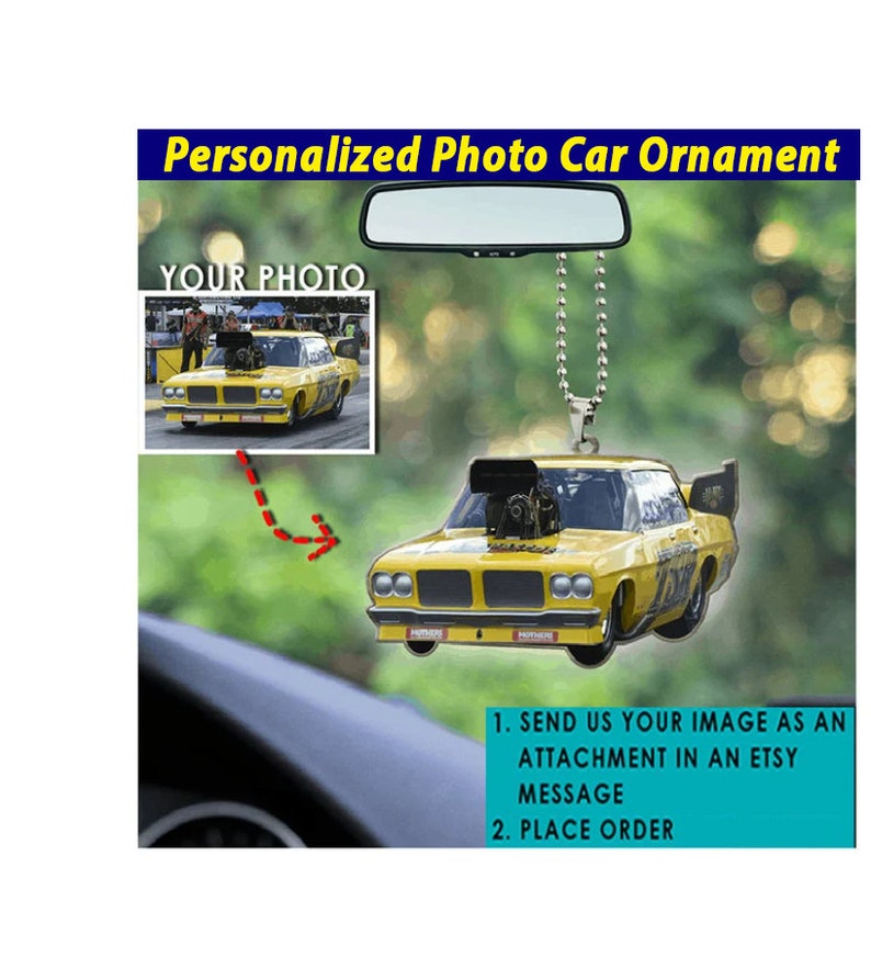 Dragster Personalized Car Ornament, Custom Gifts for Drag Racers, Super ...