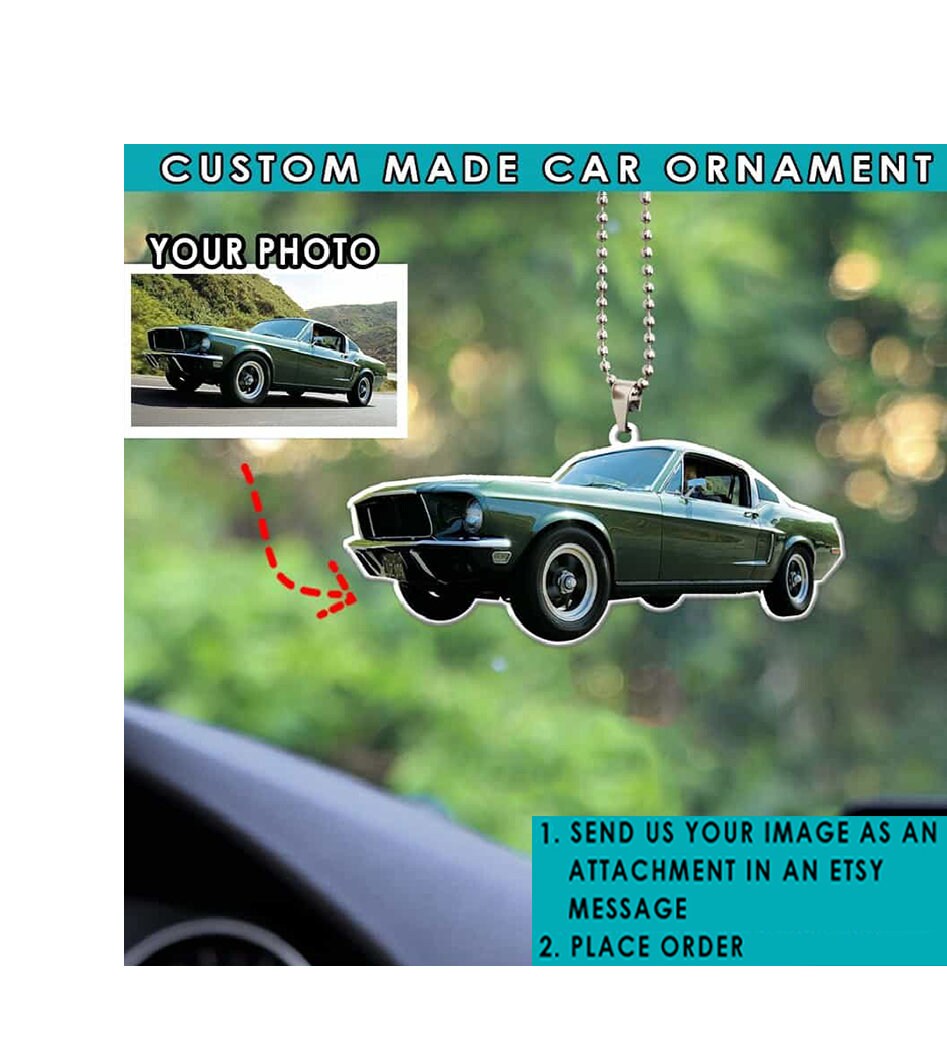 Hot Rod Personalized Car Ornament Unique Gifts for Car | Etsy