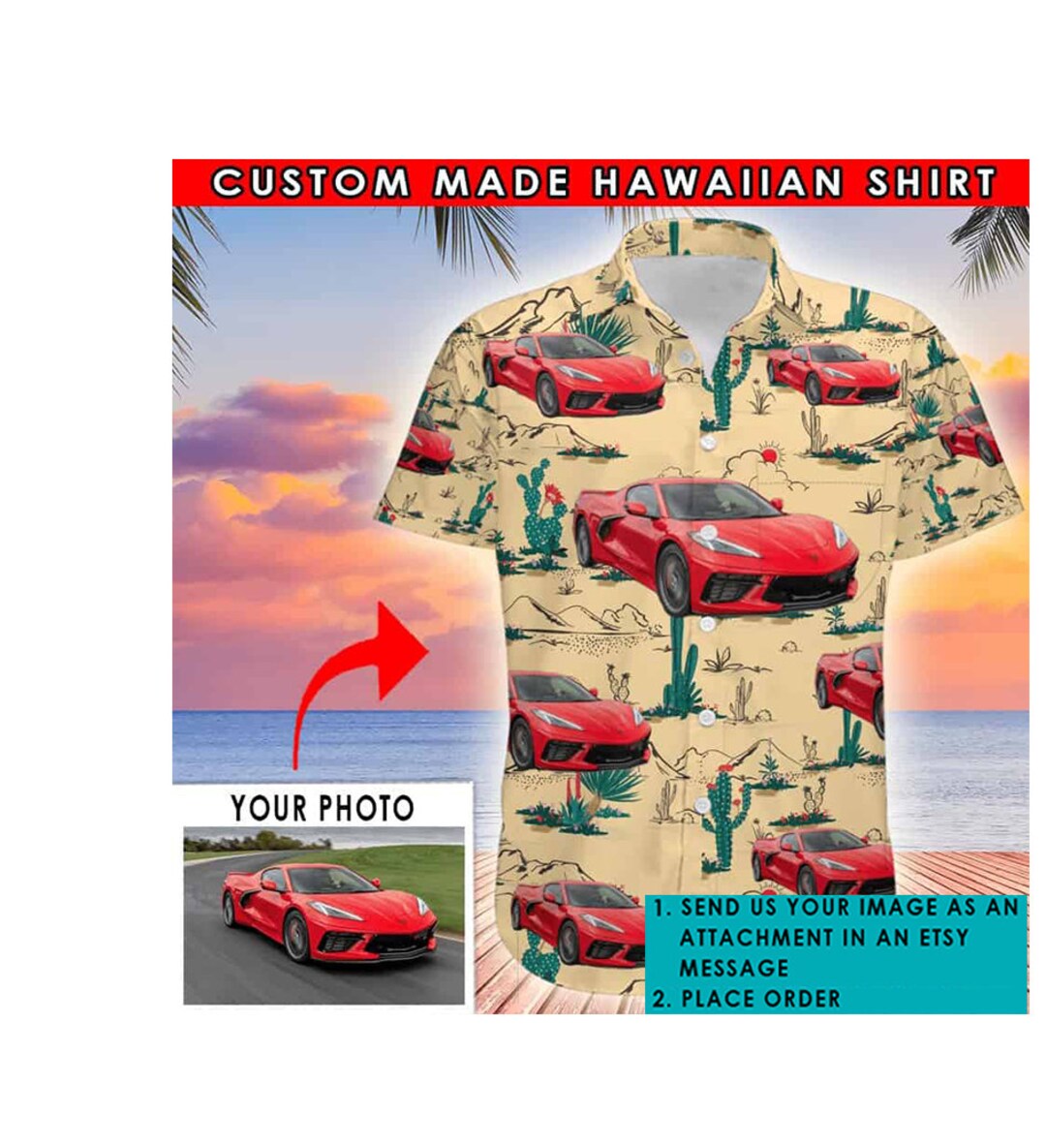 Custom Car Shirts Personalized Photo Hawaiian Shirt, Muscle Car Owners ...