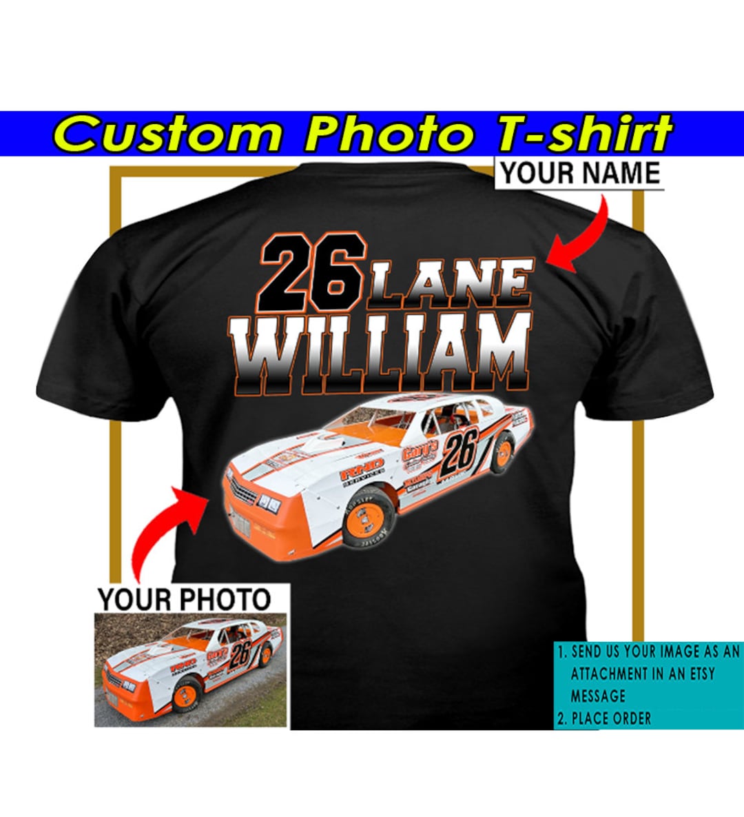 Street Stock Late Model Sprint Car Dirt Track Racing Personalized Photo ...