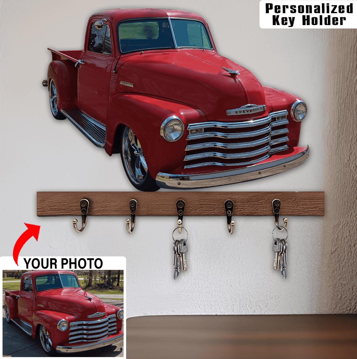 Classic Car Personalized Photo Wooden Key Holders, Unique Gift for Car ...