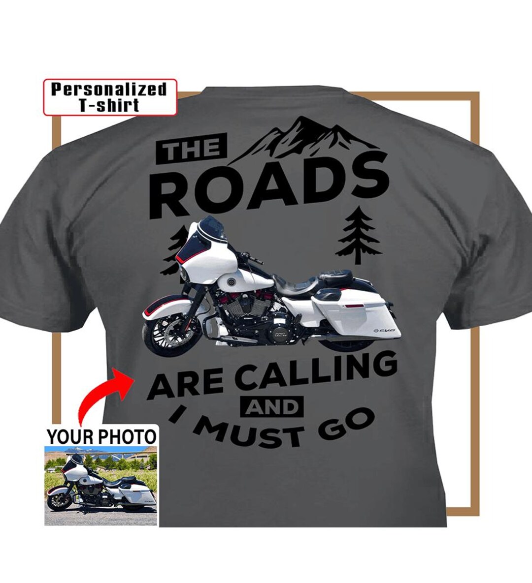 Funny Bagger Motorcycle Personalized T-shirt, Unique Cool Gift for ...