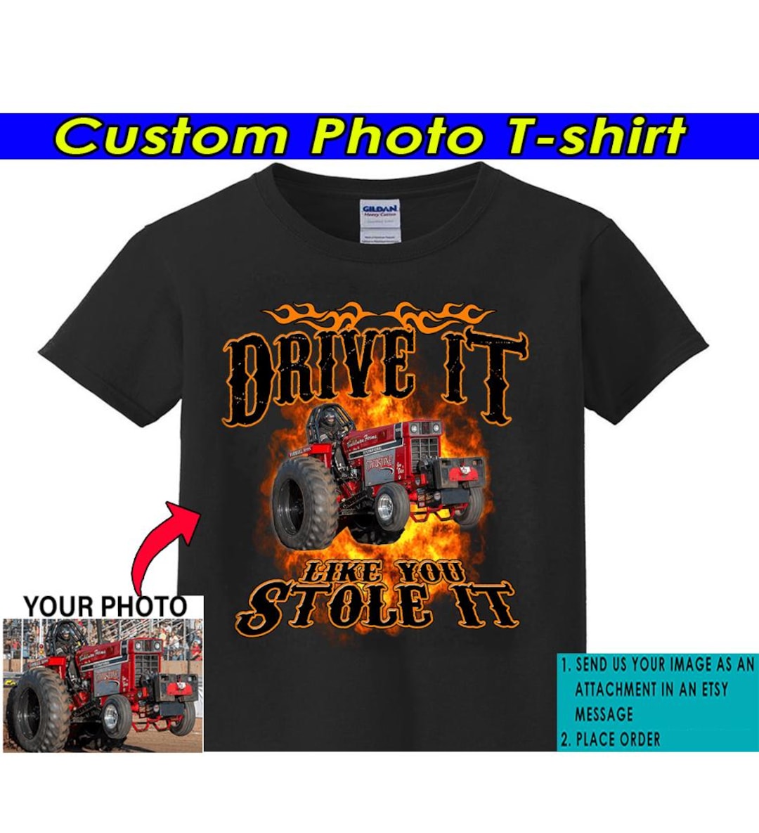 Funny Tractor Pulling Truck Pull Personalized T-shirt, Unique Gift for ...