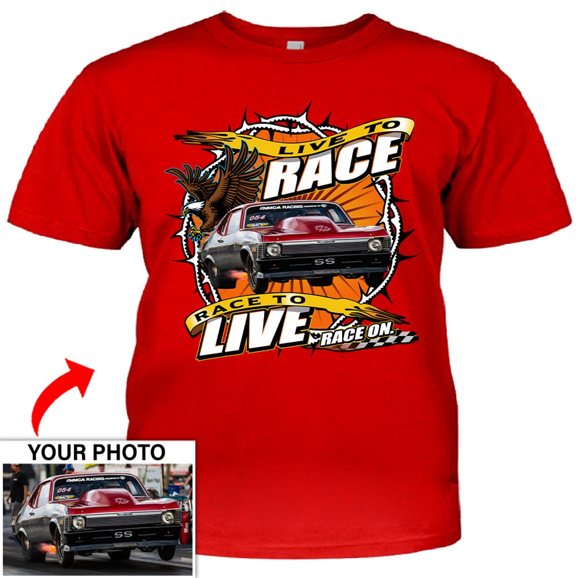 Drag Racing Racer Gift Car Personalized T-shirt, Gifts for Car Lovers ...