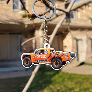 Lifted Monster Truck Gift, Mud Truck Personalized Photo Keychain, Gift ...