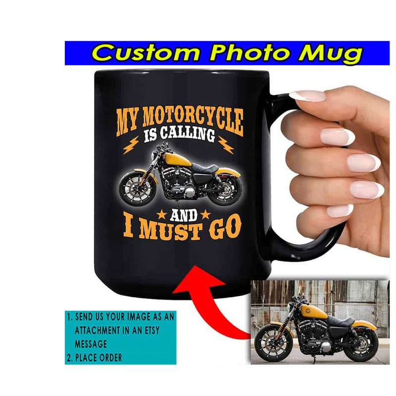 Funny Motorcycle Mug - Etsy