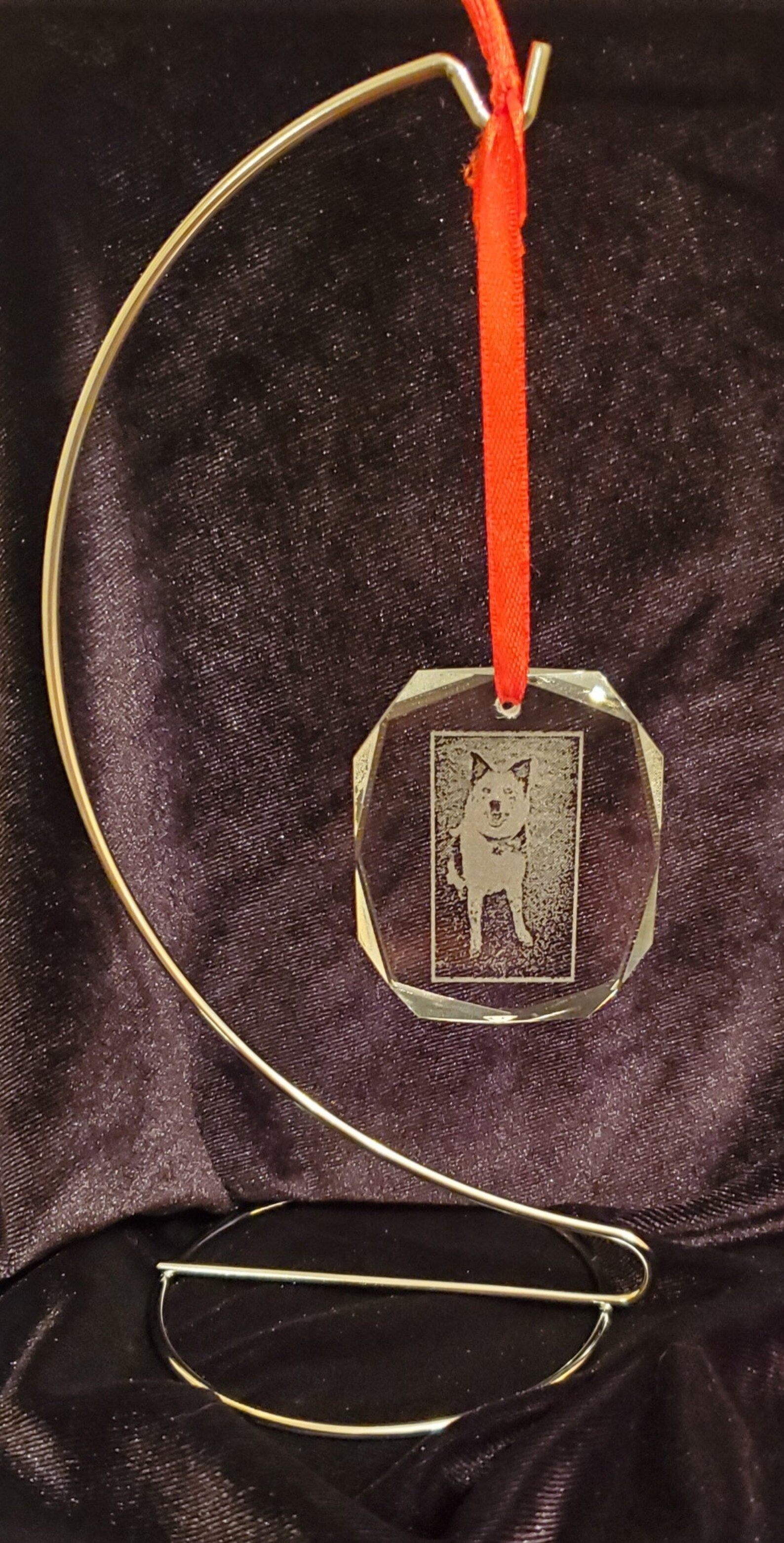 Glass Crystal Laser Engraved, Personalized Photo Ornament - Etsy