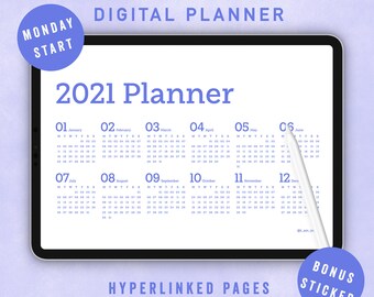 DIGITAL PLANNER for Ipad Tablet Goodnotes Notability - Etsy