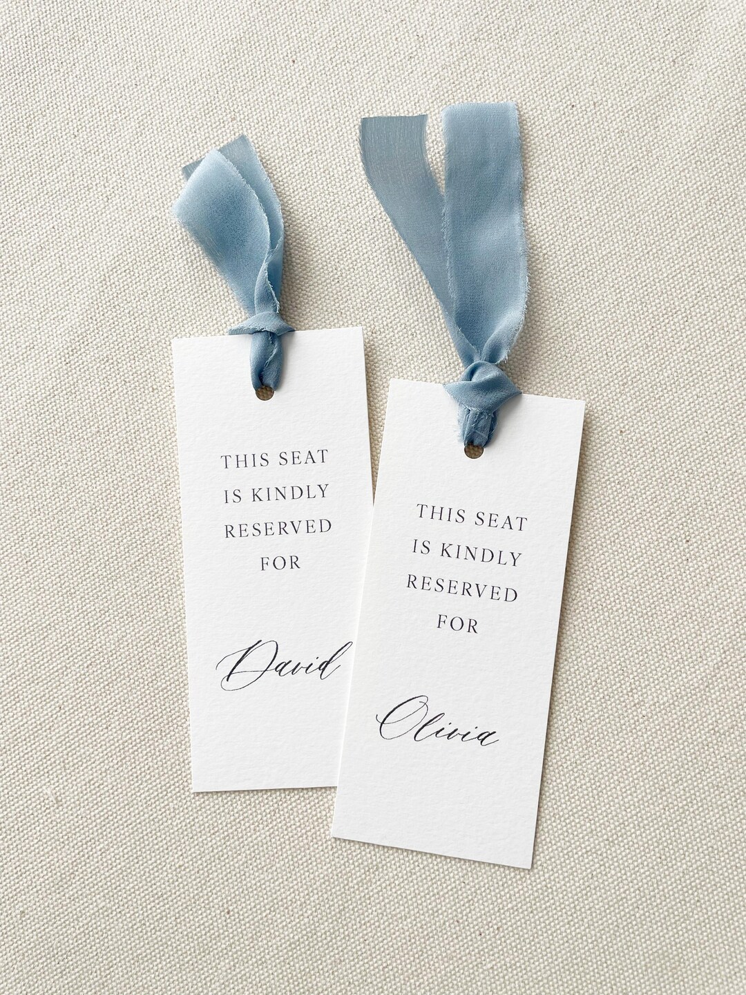 Wedding Reserved Seat Tag, Personalised Seat Holder, Reserved Seat Tag ...