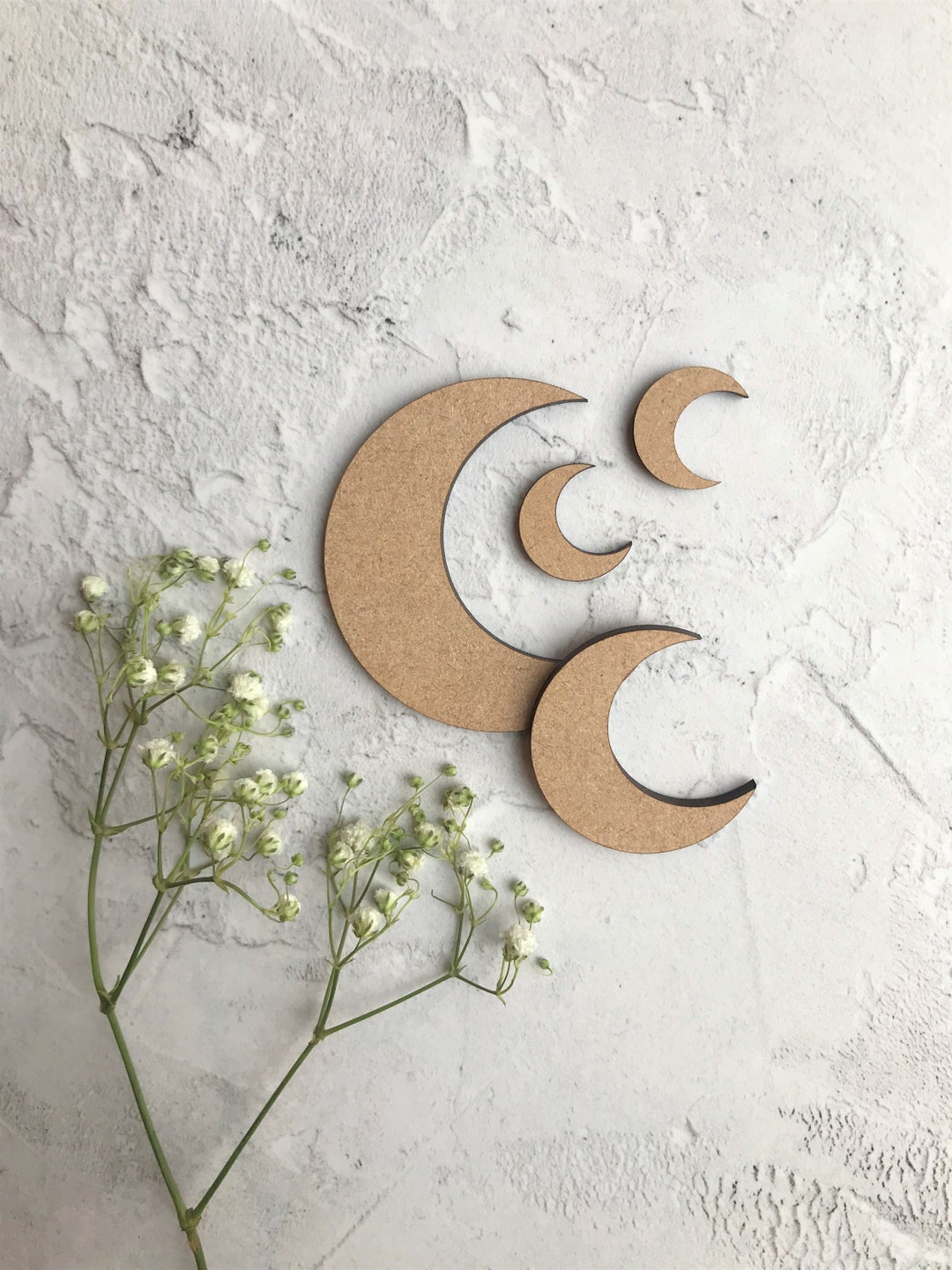 Crescent Moon Shapes Craft Jewellery Embellishments Celestial ...
