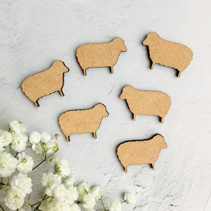 Farmyard Sheep Craft Shapes Wooden Sheep Template Sheep Craft Blanks ...