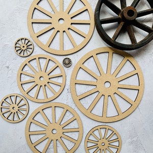 Cart Wagon Wheel, Vintage Coach, Toy Train Wheels, Decorative Wooden ...