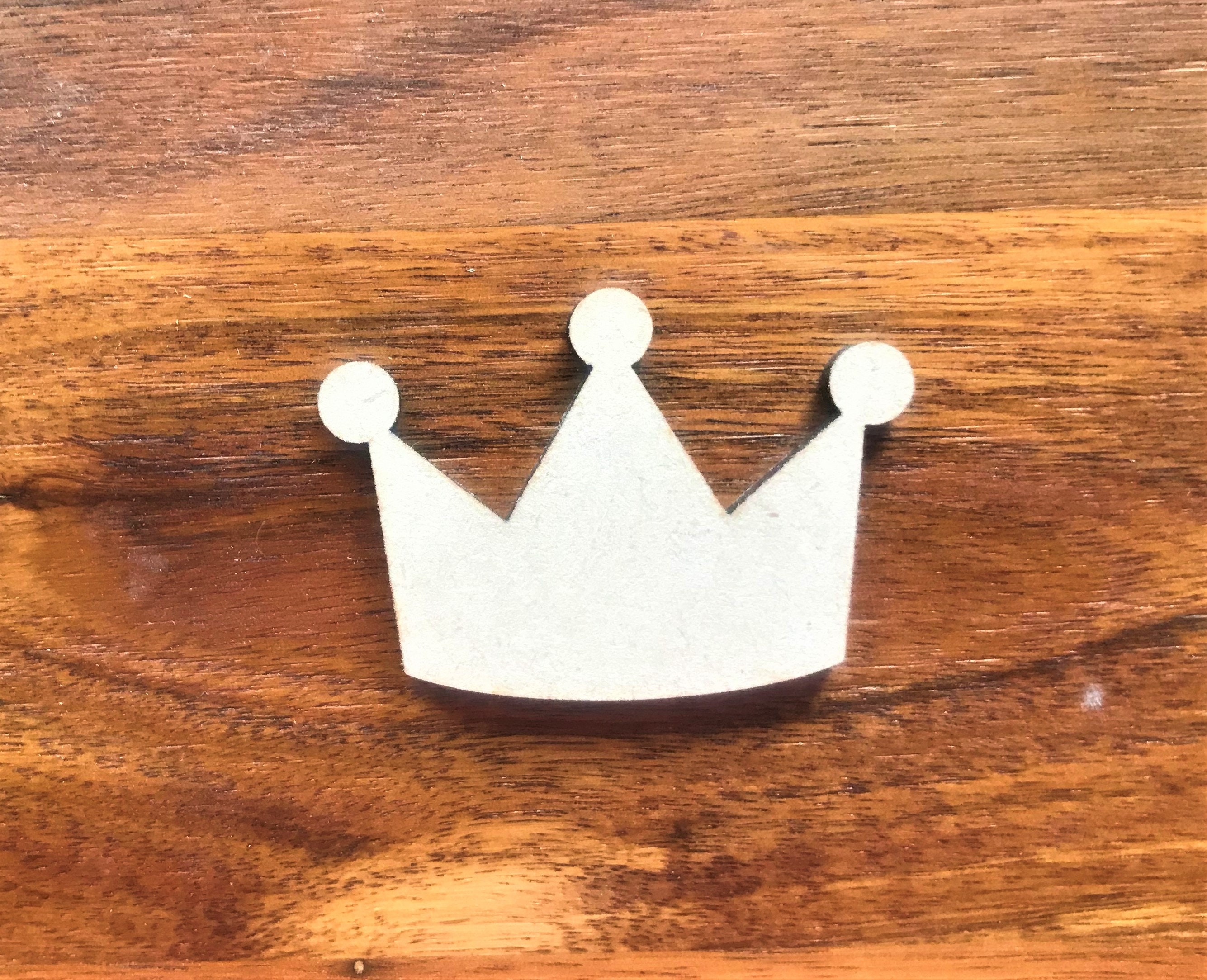 Princess Prince Crown Craft Shape Embellishments Wooden Tiara - Etsy