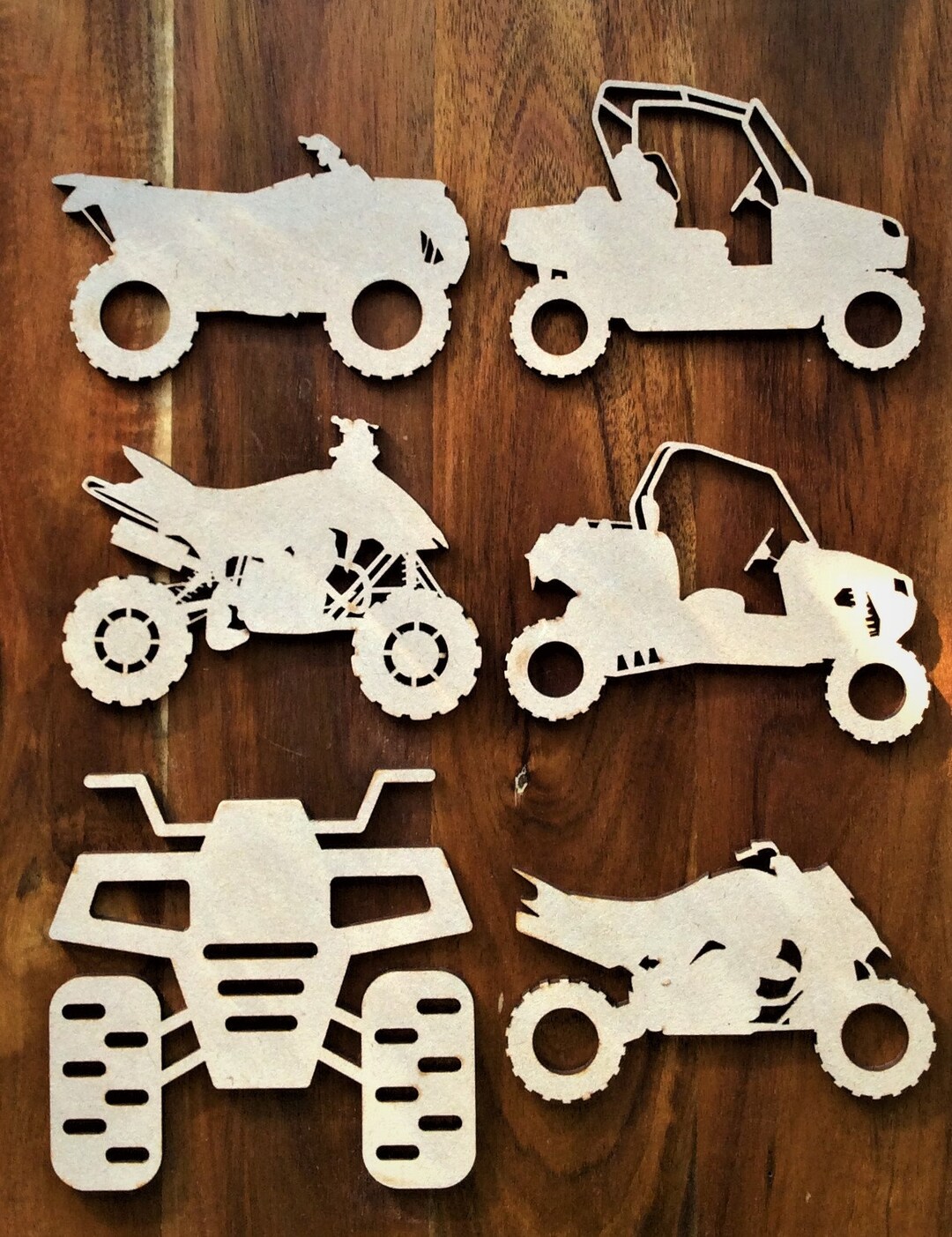 Off Road Vehicle Wood Craft Shapes: 4x4, Quad Bikes, Transport Theme - Etsy