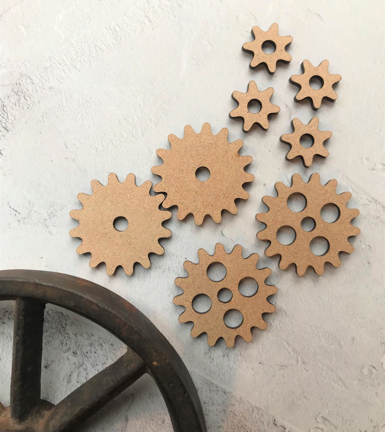 Wooden Steampunk Rotating Gears Cogs Industrial Decoration Cog - Etsy