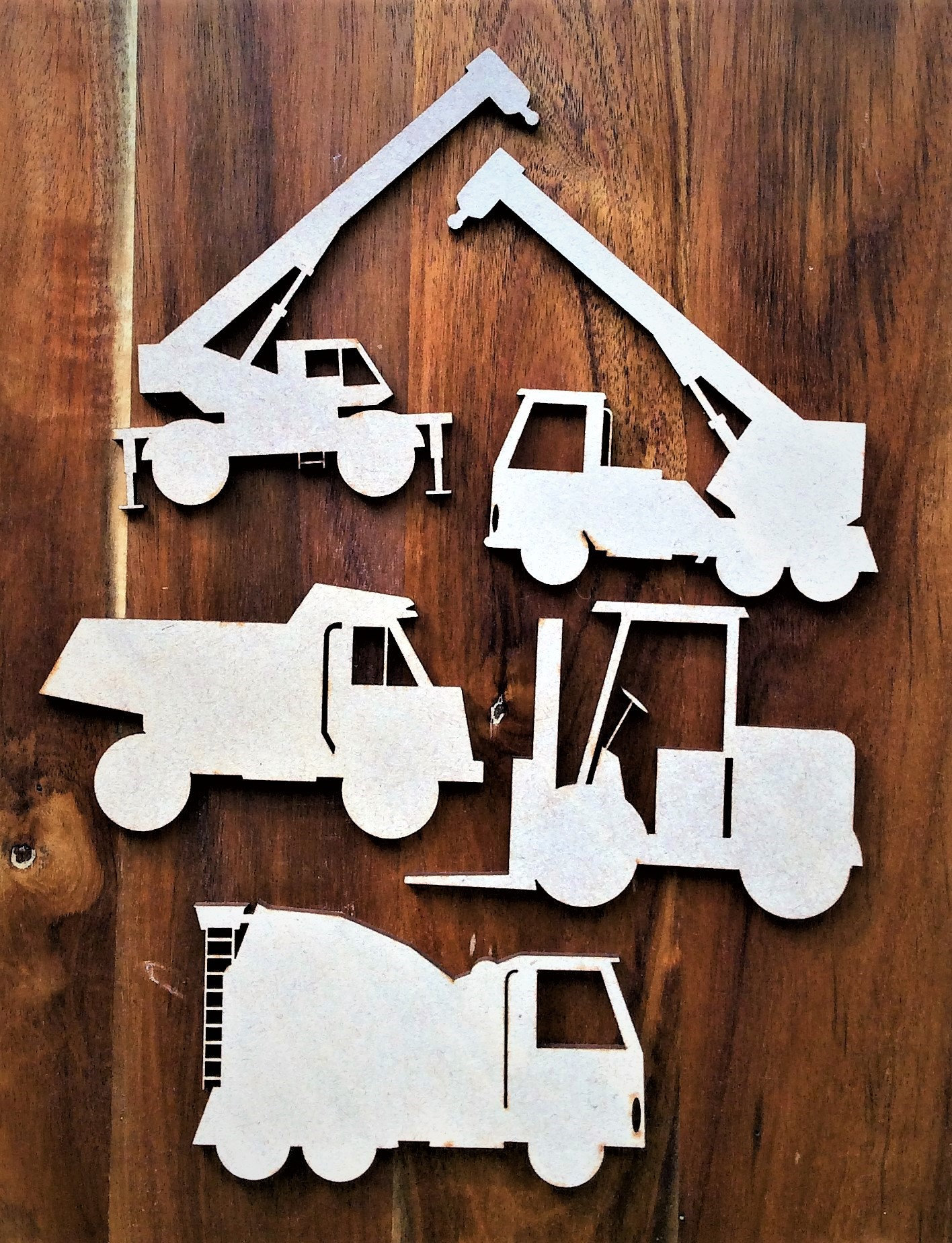 Construction Trucks & Vehicles Craft Shapes Children's - Etsy