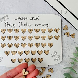 Countdown to Baby Arrival, Pregnancy Gift, Birth Announcement, Due Date Tracker, Baby Shower ...