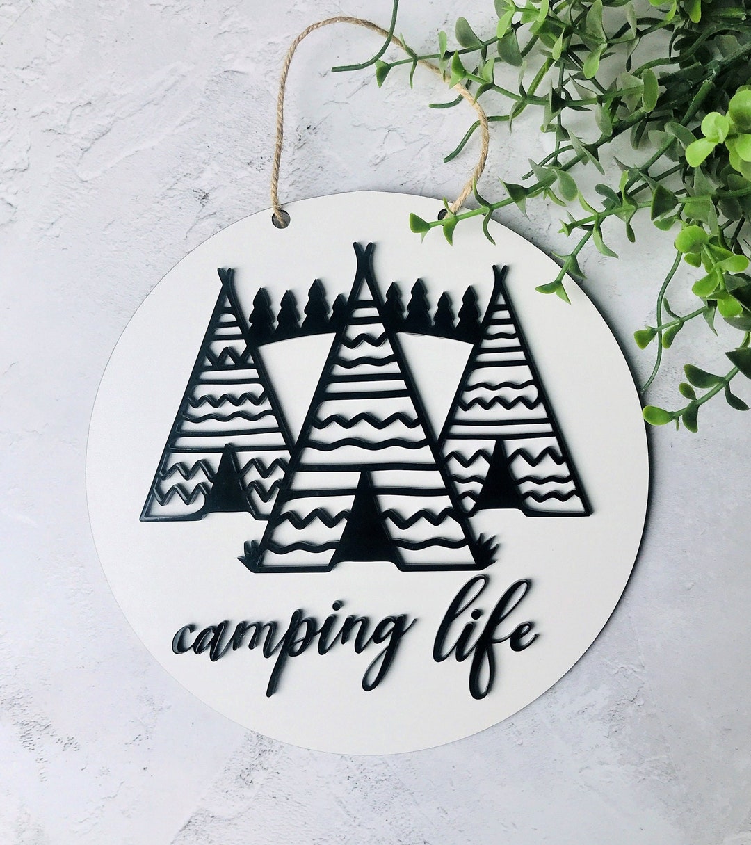 Camping Gift, Camp Sign, Camper Décor, Campsite Sign, Camping Wall ...