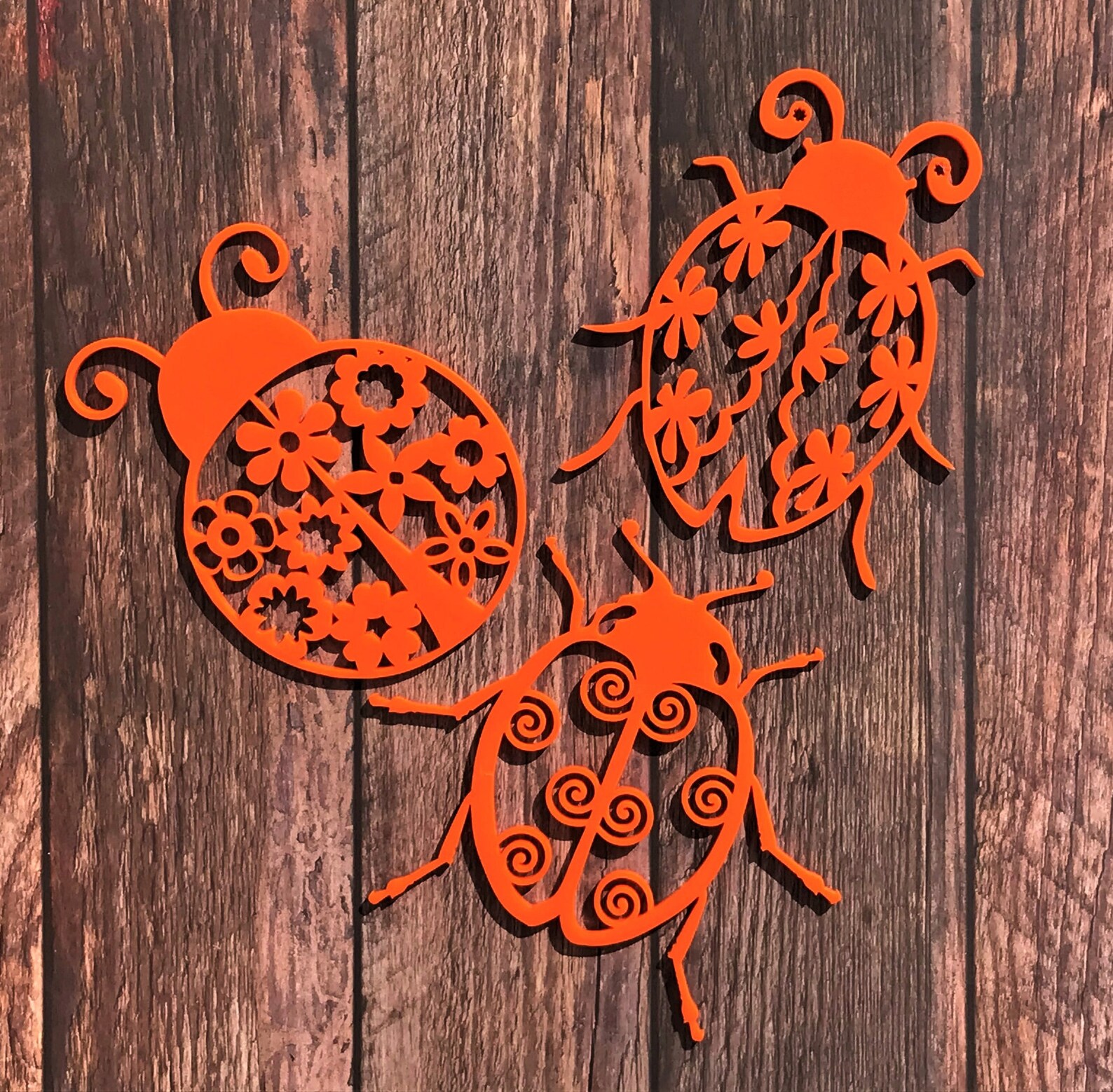 Outdoor Ladybird Wall Art Lady Bug Garden Sign Outside | Etsy