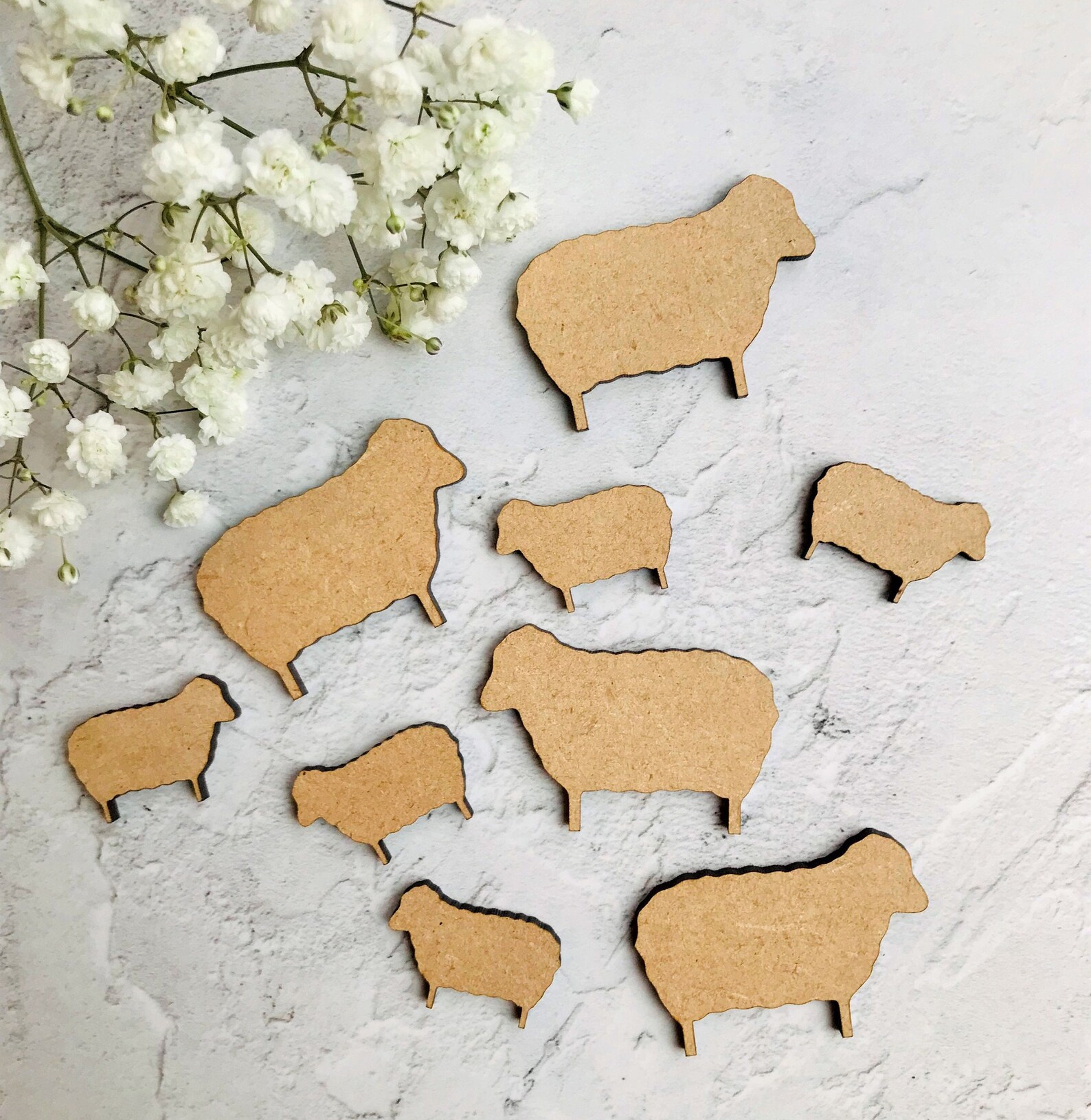Farmyard Sheep Craft Shapes Wooden Sheep Template Sheep Craft - Etsy UK