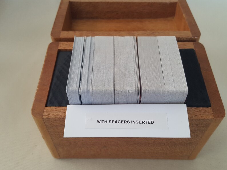 Spacer for 7 Deck Playing Card Box - Etsy
