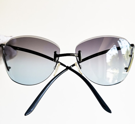 FENDI vintage Sunglasses rare square mask rimless fra… - Gem