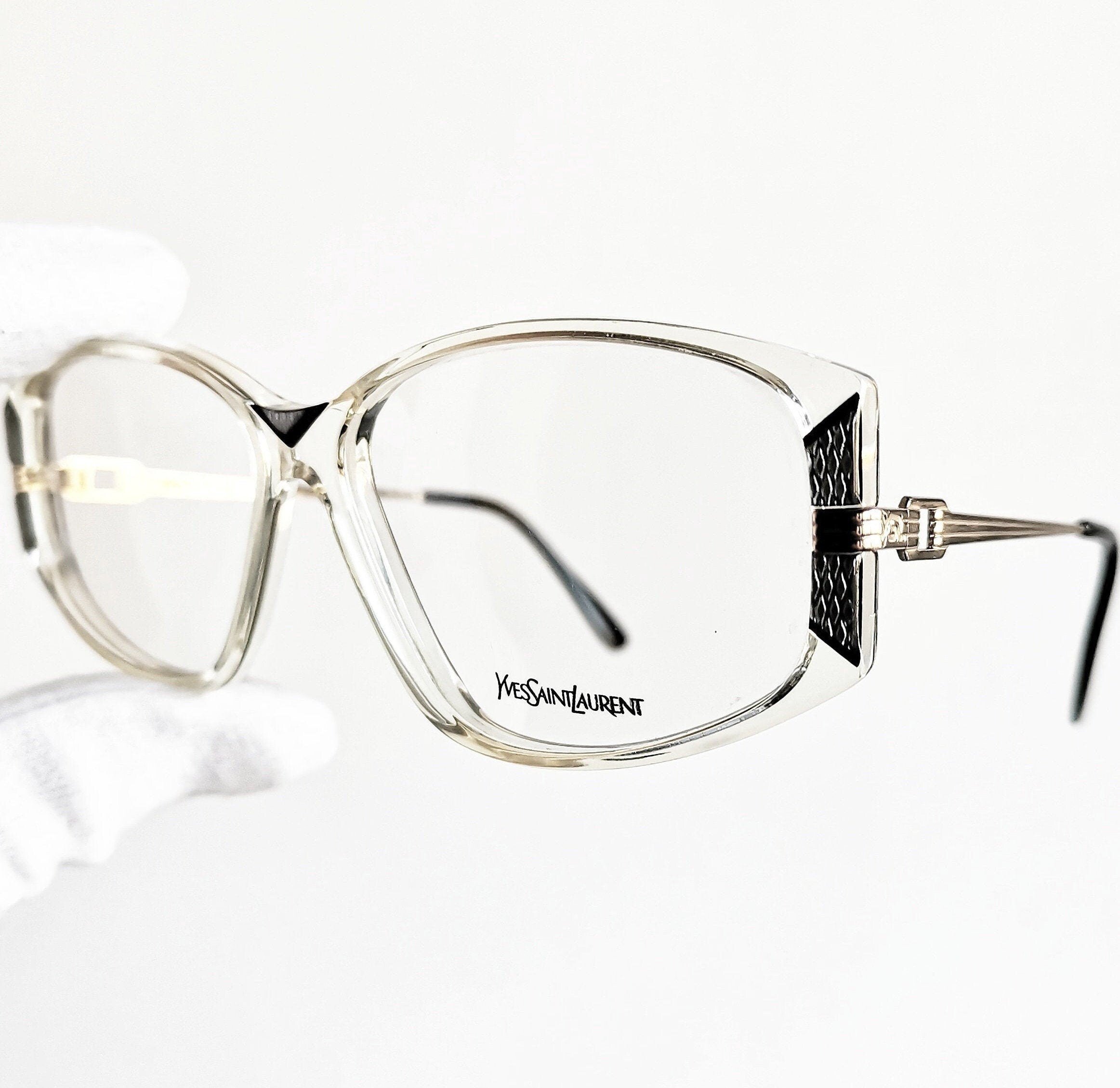 YVES SAINT LAURENT Eyewear Ysl Vintage Rare Eyeglasses Gold - Etsy