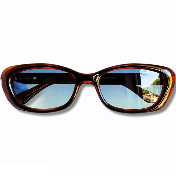 Gucci Vintage Sunglasses Rare Tortoise Brown Black Gg… Gem