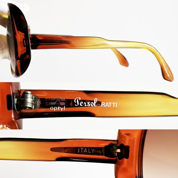 PERSOL RATTI vintage sunglasses rare round square mas… - Gem